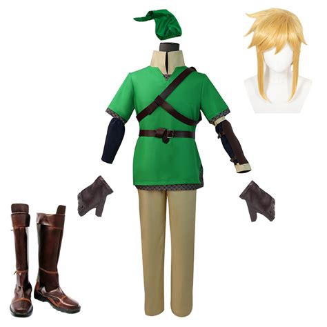 Adulte The Legend Of Zelda Skyward Sword Link Tenue Cosplay Costume
