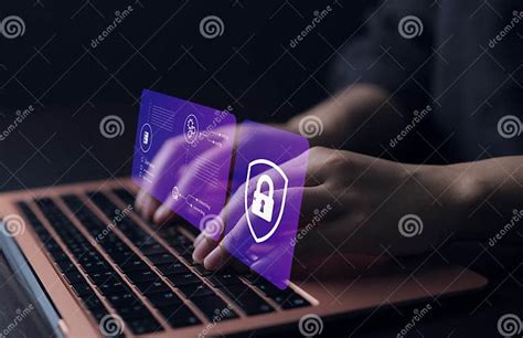 Cybersecurity Concept Woman Is Logging In With A Username And Password