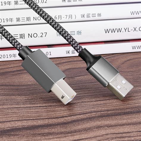 批发usb转方口a B口尼龙编织打印线打印机连接线方口打印机数据线 阿里巴巴