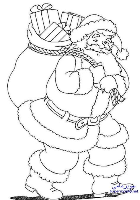 صور تلوين بابا نويل