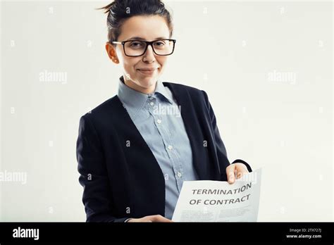 Composed Professional Gracefully Handles The Termination Of A Contract