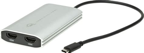 Owc Adapter Usb C To Dual Hdmi 4k Display Adapt W Displaylink F M1