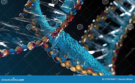 Microcosmic Dance Molecules Floating In Water Stock Illustration