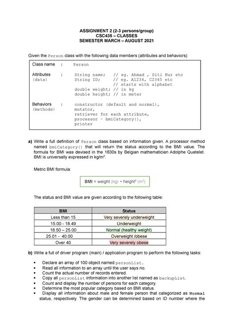 CSC OBJECT ORIENTED PROGRAMMING UITM Diploma In Computer Science UiTM Studocu