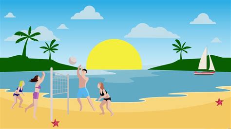 Beach Teams Background In Illustrator Svg  Eps Png Download