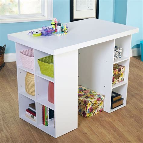 Unleash Your Creativity With A Counter Height Craft Table With Storage