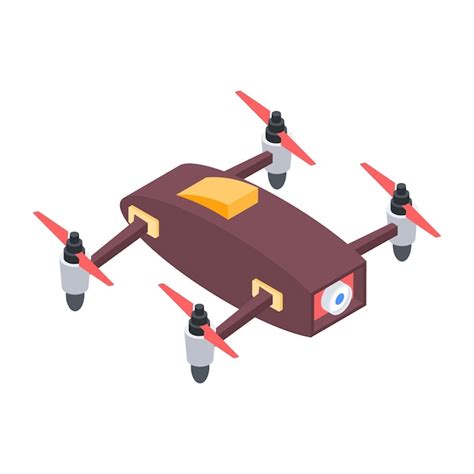 Premium Vector Aerial Drones Isometric Icon