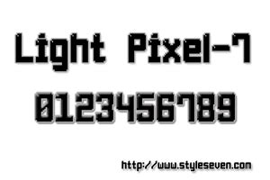 Advanced Pixel LCD Font Style FontSpace