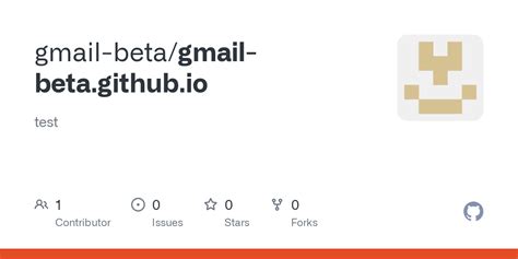 Github Gmail Betagmail Test