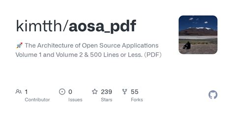GitHub Kimtth Aosa Pdf The Architecture Of Open Source