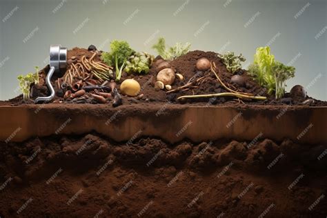 Premium Ai Image Sustainable Loop Composting System With Ongoing Cycle Of Collection Generative Ai