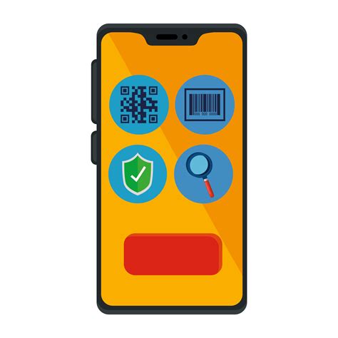 Qr Code Inside Smartphone And Icons Vector Design 4628120 Vector Art At Vecteezy