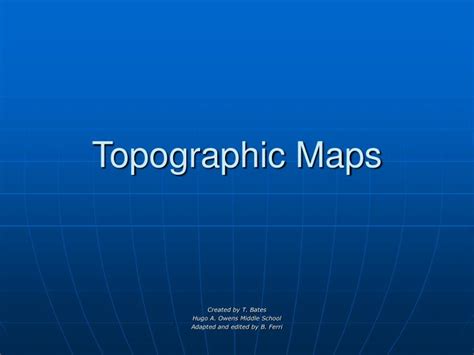 Ppt Topographic Maps Powerpoint Presentation Free Download Id6670675