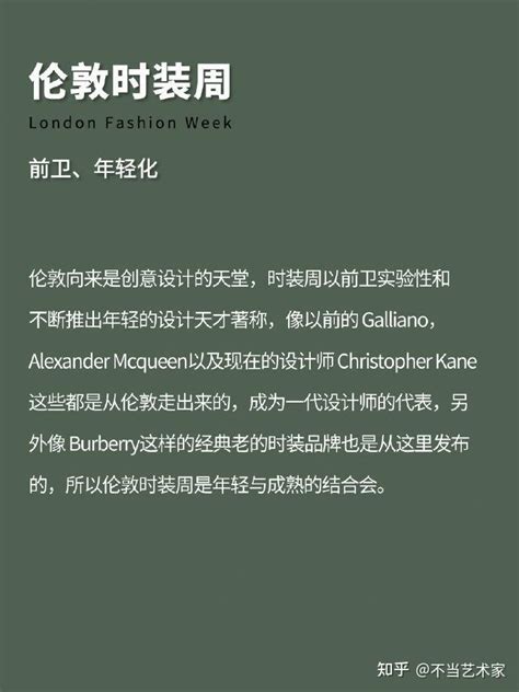 时尚科普 国际四大时装周的小知识 知乎