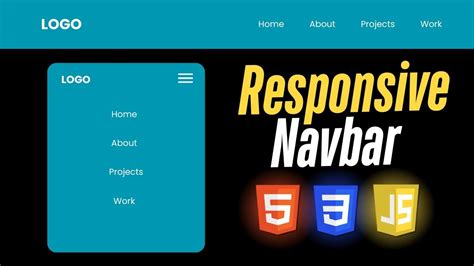 Responsive Navigation Bar Tutorial Step By Step Html Css And Javascript