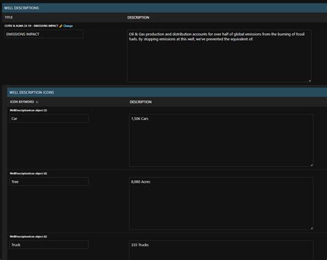 Editing Well Overview CarbonPath Documentation