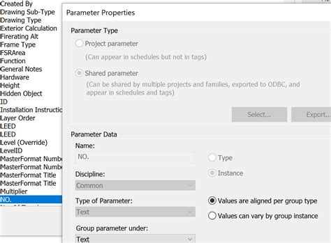 Shared Parameter In Multiple Families Autodesk Community