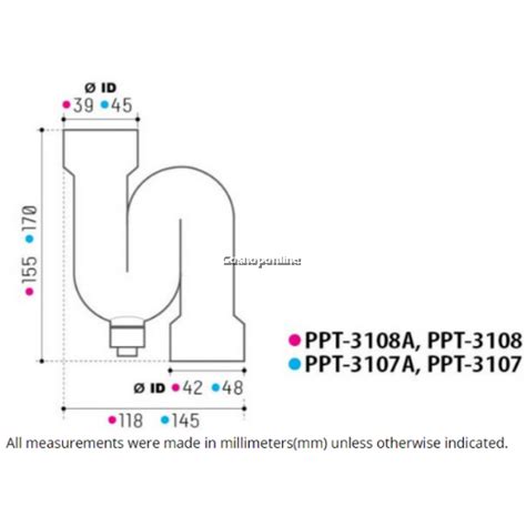 Techplas Basin Plastic S Trap Plain Bottom