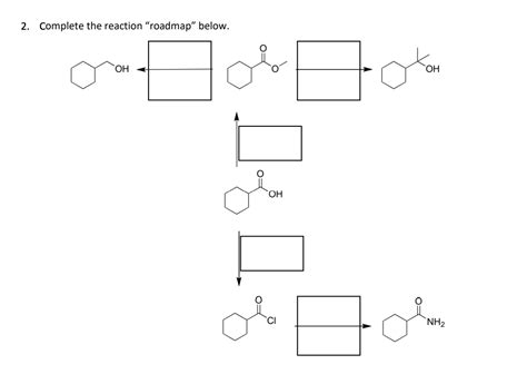 solved 2 complete the reaction roadmap below