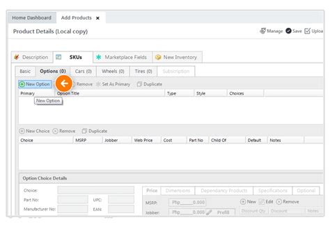 Create Product With Options