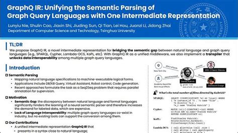underline graphq ir unifying the semantic parsing of graph query languages with one