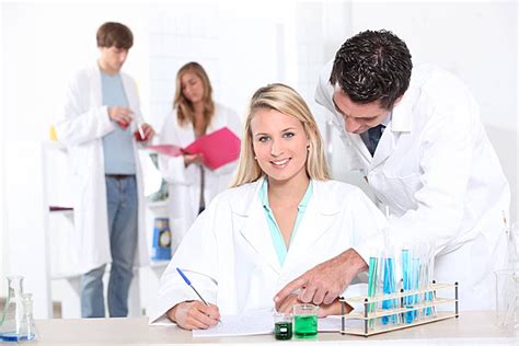 Student In Class Teacher University Experience Lab Work Blouse