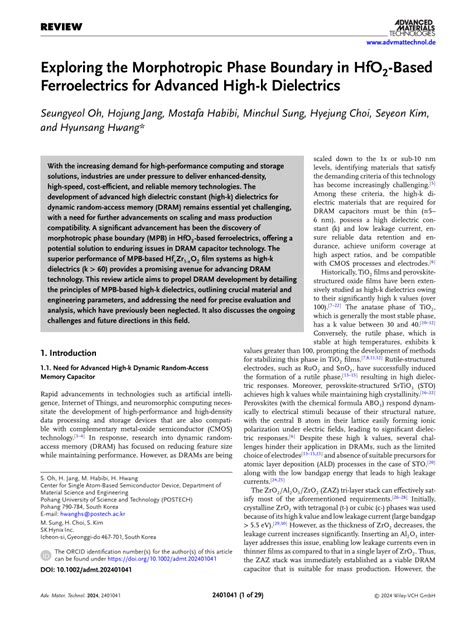 Exploring The Morphotropic Phase Boundary In Hfo2‐based Ferroelectrics