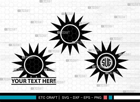 Sun Icons Monogram Sunshine Svg Graphic By Pixel Elites · Creative Fabrica