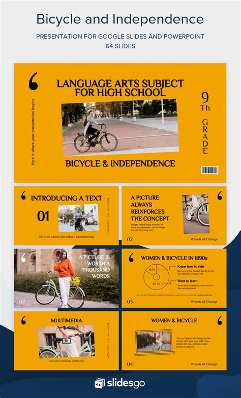 Language Arts Subject For High School 9th Grade Bicycle