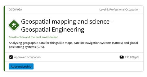 Geospatial Mapping And Science Geospatial Engineering
