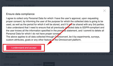 GDPR User Privacy Settings Omniconvert Knowledgebase
