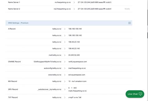 dsn error deprecated record domains squarespace forum