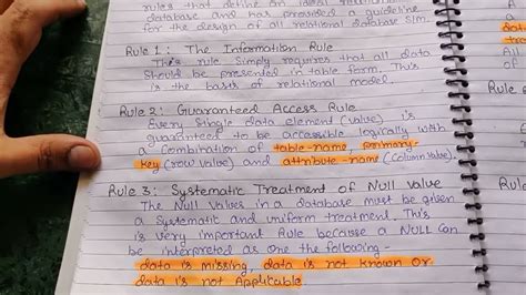 What Are Dr Ef Codds 12 Rules For Rdbms Dbms Tutorials In Hindi Lec 06 Youtube