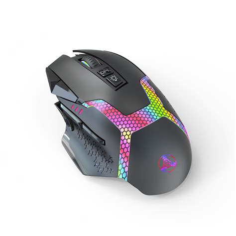 Rgb Wireless Bluetooth Gaming Mouse Ergonomic Usb C Rechargeable Optical Sensor G Lightweight