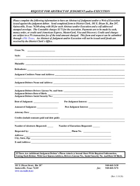 Fillable Online Writ Of Execution Small Claims Cases Guides At Texas Fax Email Print