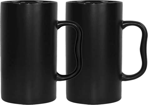 Tazas De Café Grandes De 20 Onzas Tazas De Café Altas Con Asa Tazas Grandes De Cerámica Lisa