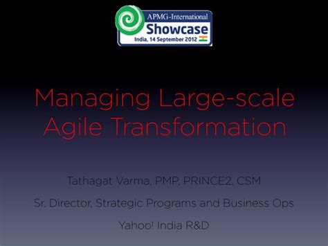 Managing Large Scale Agile Transformation Pdf