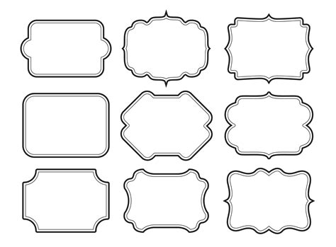 Vintage Picture Frame Vector Art Icons And Graphics For Free Download