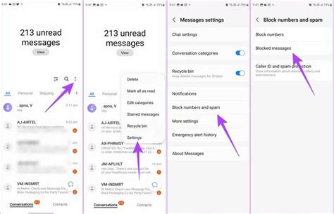 See Blocked Messages On An Android Phone And Tablet