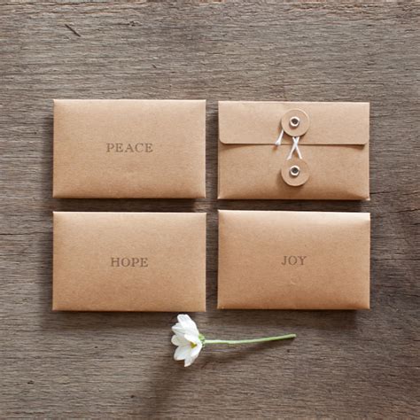 String And Button Envelopes Etsy