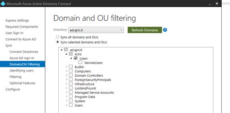 Configuring Azure Ad Connect For User Synchronization Ajniit