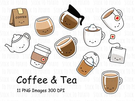 Coffee Clipart Kawaii Coffee Clipart Cute Coffee Clipart 54 Off