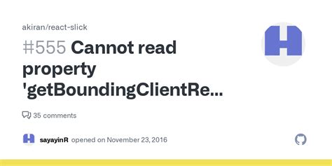 Cannot Read Property Getboundingclientrect Of Null · Issue 555