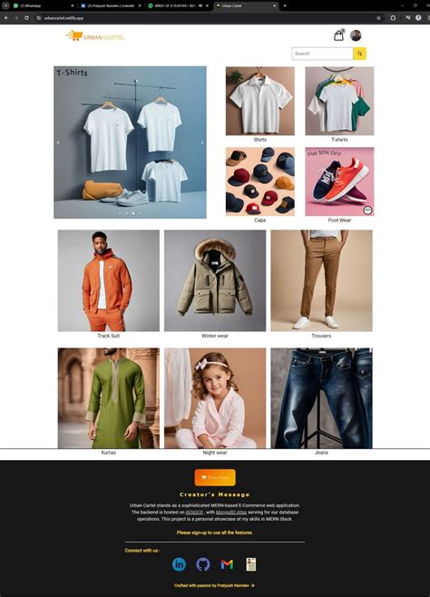 Pratyush Namdev On Linkedin Urbancartel Selftaught Webdevelopment Mernstack Ecommerce