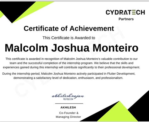 Malcolm Monteiro Posted On Linkedin
