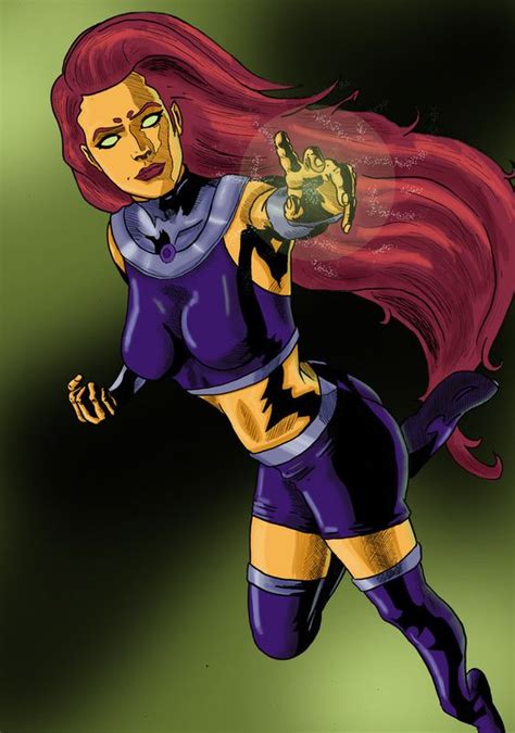 Starfire Color By Marcouellette R Teentitans
