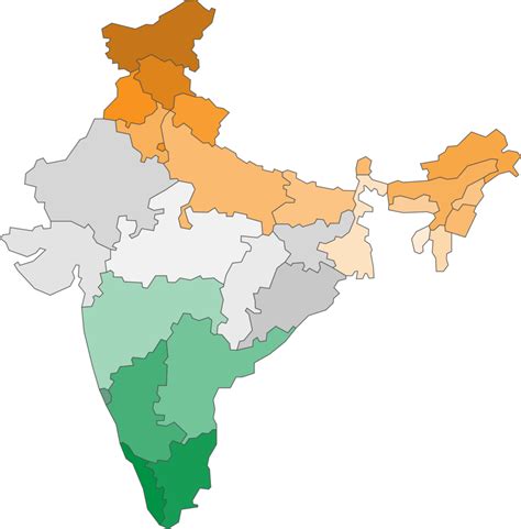 India Political Map Pngs For Free Download