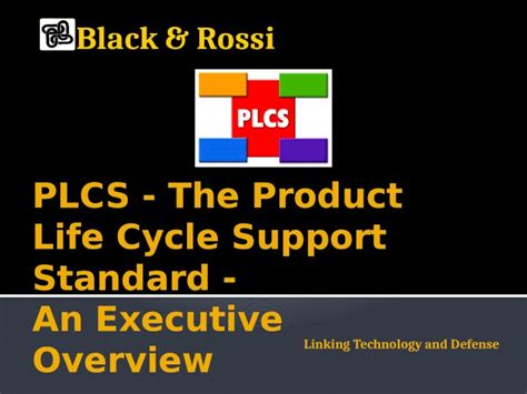 Pptx Plcs The Product Life Cycle Support Standard An Executive Overview Dokumen Tips