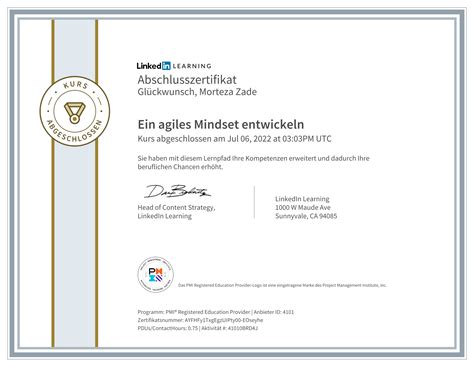 Morteza Zade Auf Linkedin Certificate Of Completion