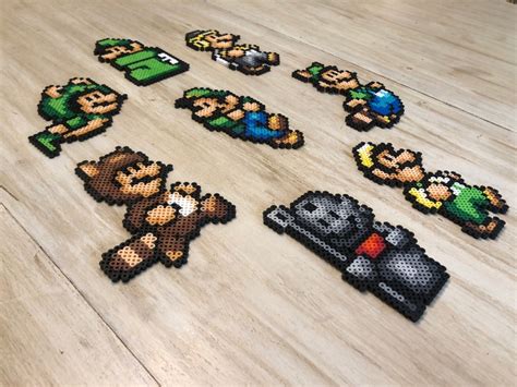 Super Mario Bros 3 Luigi Magnets Racoon Luigi Tanooki Luigi Fire